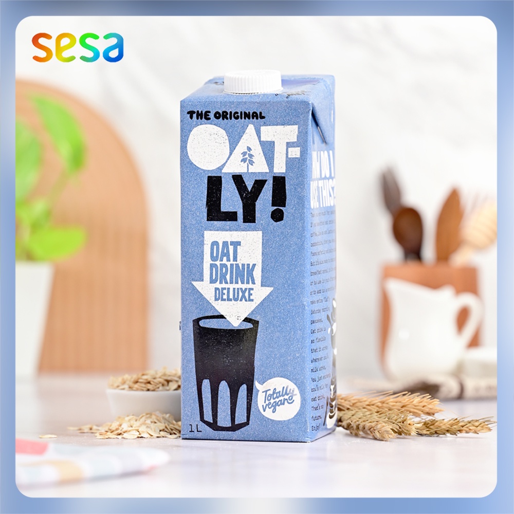 Jual Oatly- Oat Milk Deluxe 1 Liter (Susu Oat) | Shopee Indonesia