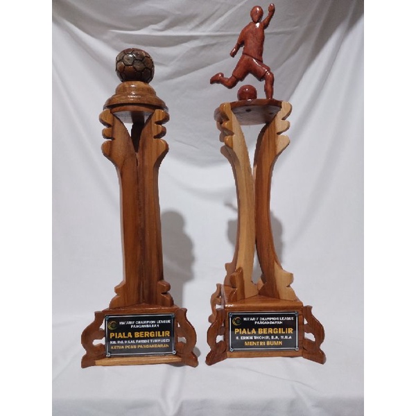 Jual Piala/trophy Bergilir Costum kayu jati | Shopee Indonesia