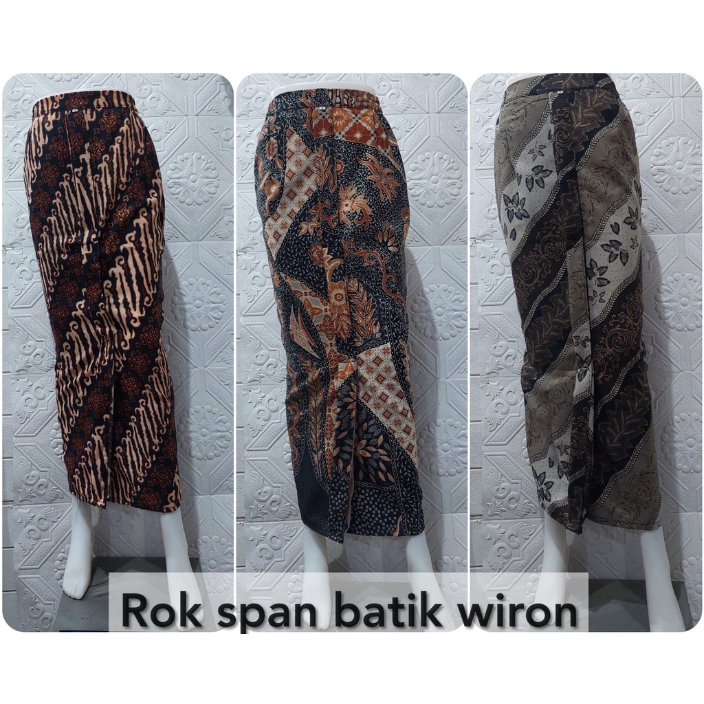 Jual ROK SPAN BATIK WIRU WIRON UKURAN M L XL | Shopee Indonesia