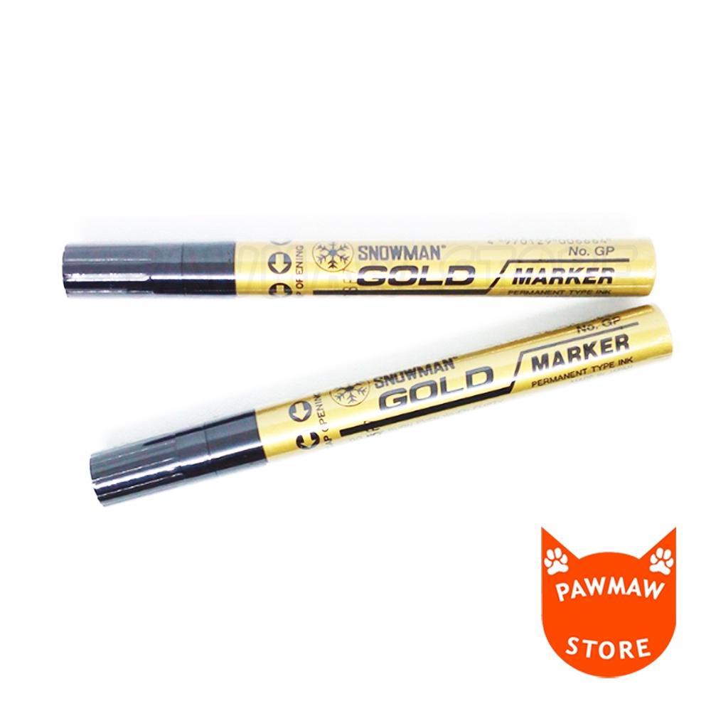 Jual Spidol Emas Paintmarker Gold Snowman ( PCS ) | Shopee Indonesia