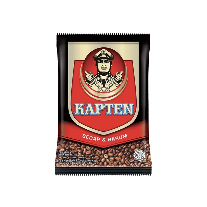 Jual Kapten 1 Pack (135 gr) - kopi bubuk kapten 135gr | Shopee Indonesia