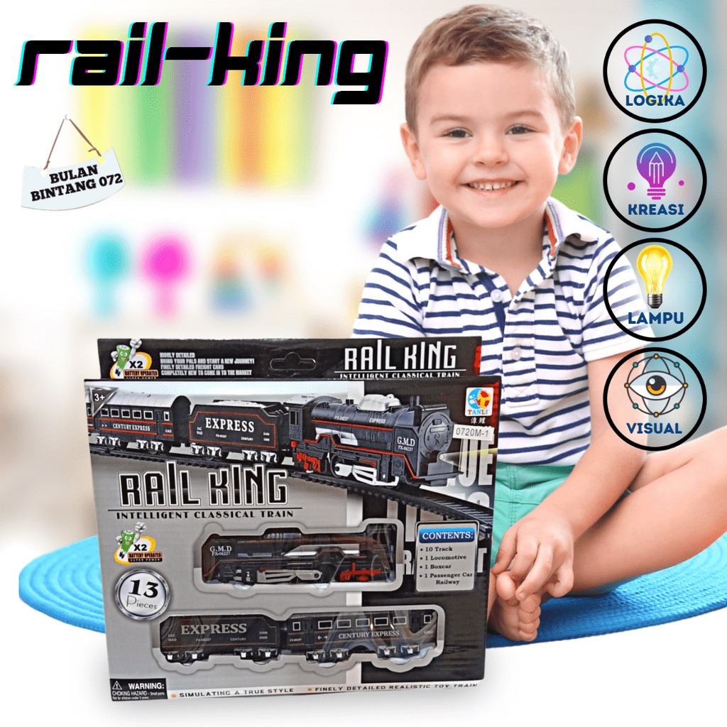 Jual Kereta Api Rail King Js1715 Track Kreta Kereta Api Mainan Kereta