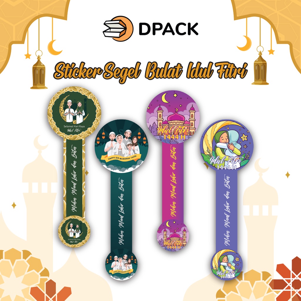 Jual Sticker Stoples / Sticker Segel / Sticker Hampers Lebaran idul ...