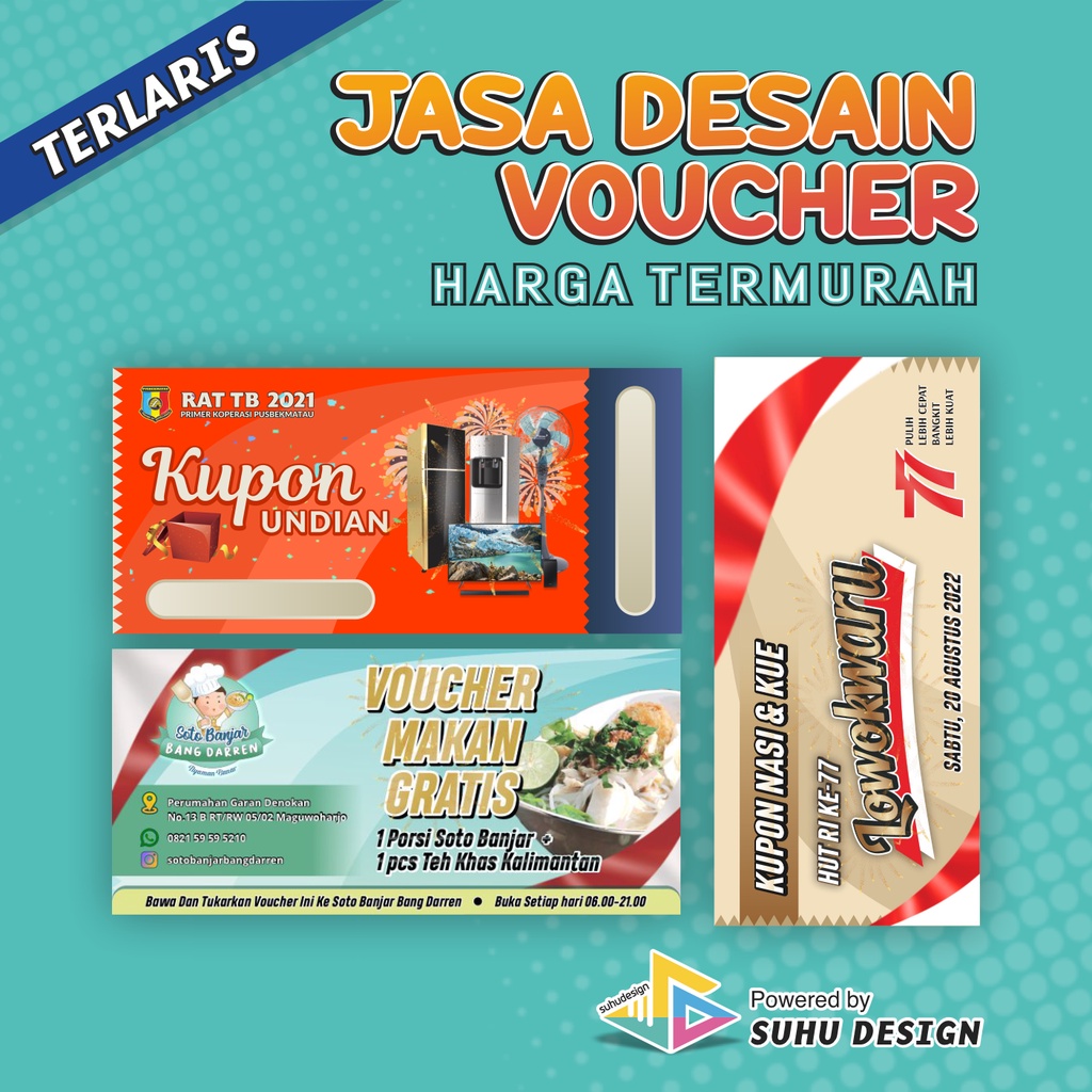 Jual [TERLARIS] JASA DESAIN GRAFIS CUSTOM | DESAIN VOUCHER KUPON ...