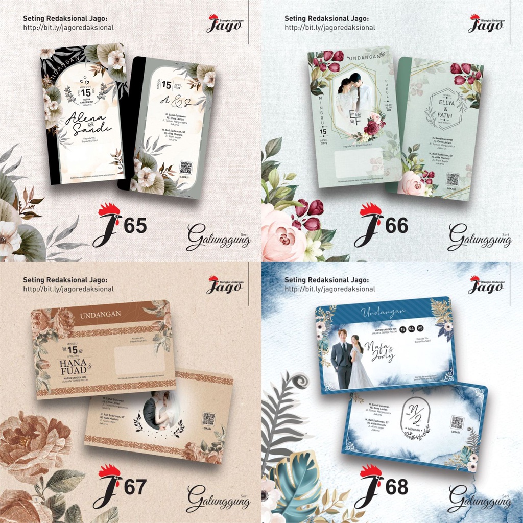 Jual UNDANGAN JAGO 65 JAGO 66 JAGO 67 JAGO 68 UNDANGAN PERNIKAHAN ...