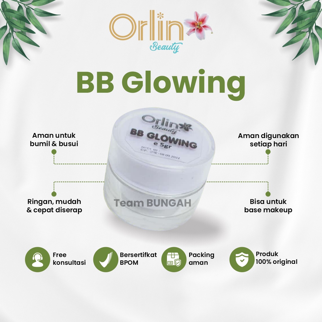 Jual Orlin Beauty BB Glowing Cream Whitening Glowing Brightening ...