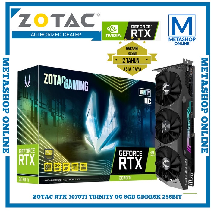Jual ZOTAC GeForce RTX 3070Ti TRINITY OC 8GB GDDR6X 256BIT 3070 TI VGA ...