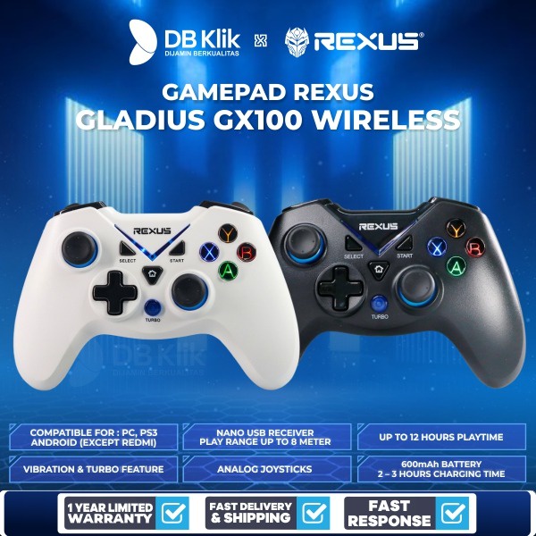 Jual Gamepad Rexus Gladius GX100 Wireless - Joystick Rexus GX-100 ...
