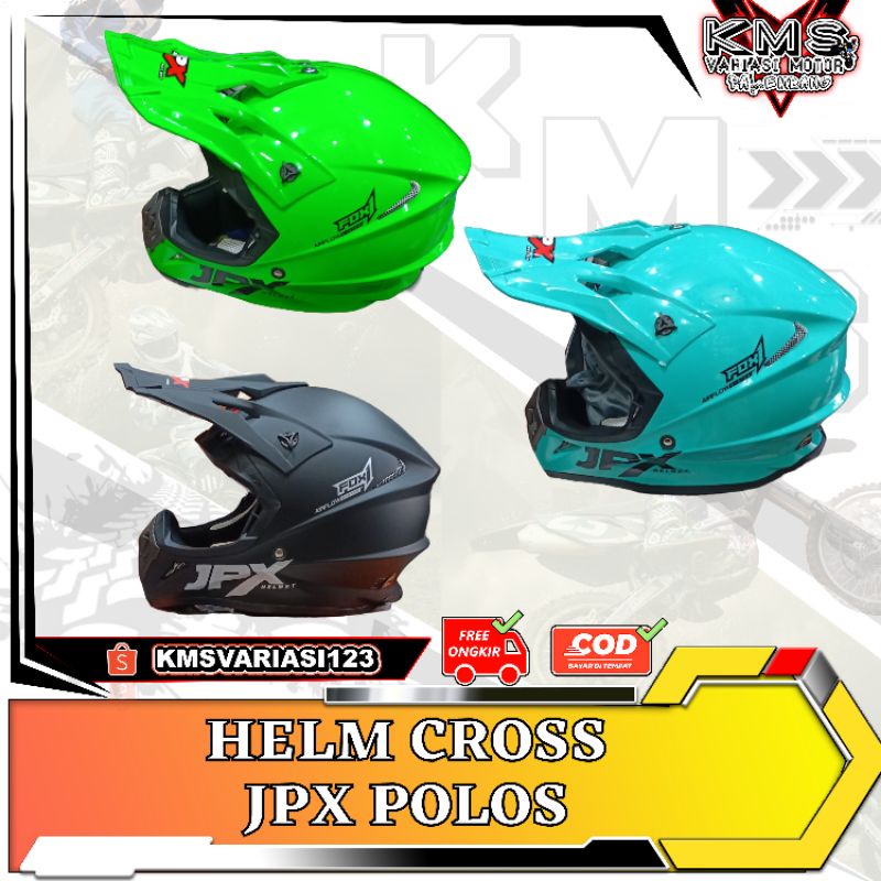 Jual helm cross jpx polos helm cross model polos jpx murah helm cross ...