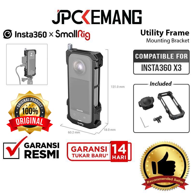 Jual Insta360 One X3 Utility Frame Smallrig Insta 360 Mounting Bracket ...