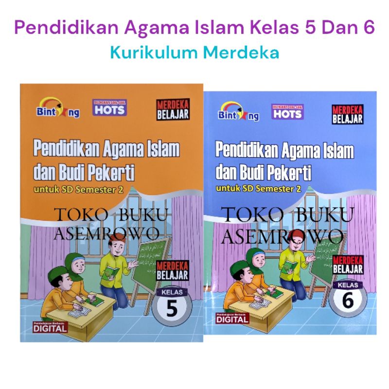 Jual Pendidikan Agama Islam Dan Budi Pekerti SD kelas 5 Dan 6 Bintang Kurikulum Merdeka | Shopee ...