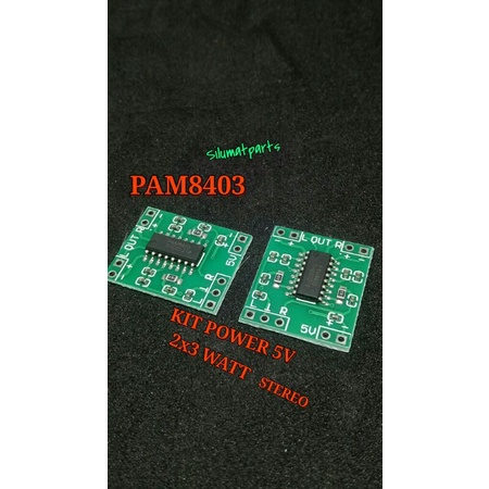 Jual PAM8403 kit mini ampli digital / ampli mini pam 8403 kit 2 x 3 ...