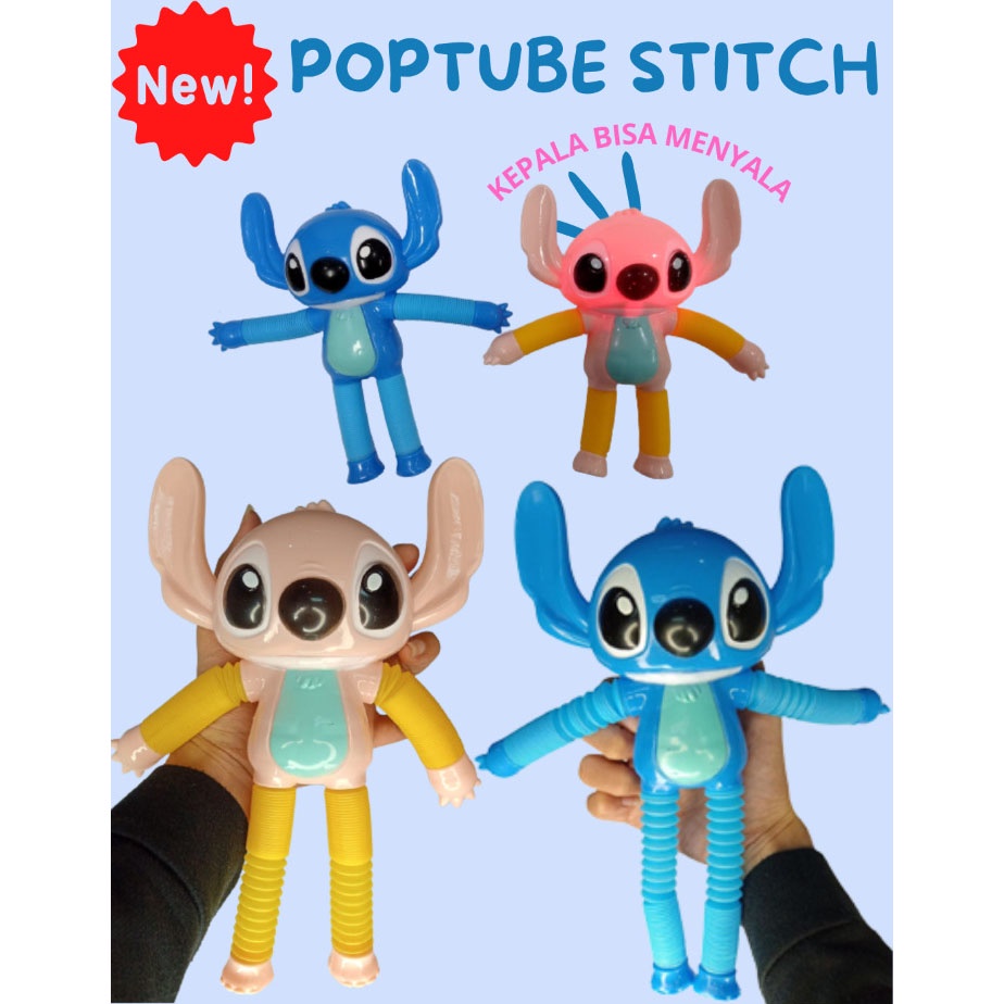Jual Mainan Pop Tubes Led Karakter Stich / Fidget Tubes Murah | Shopee ...