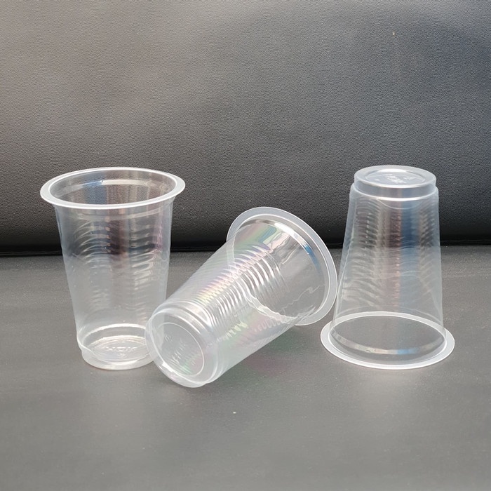 Jual YGS -C406- 1 PCS Gelas Plastik Aqua 220ml - Gelas Plastik Bening Satuan - Gelas Kopi 220ml ...