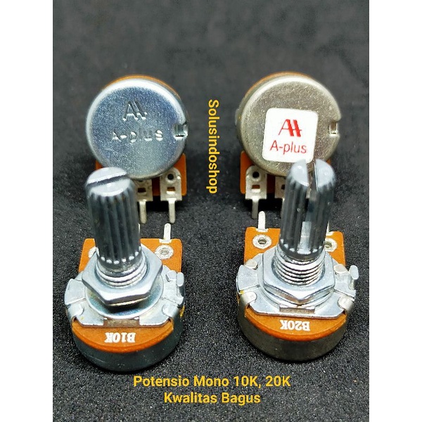 Jual Potensio mono 10K, 20K APLUS / Potensio Bagus A+ Mono 10k, 20K ...
