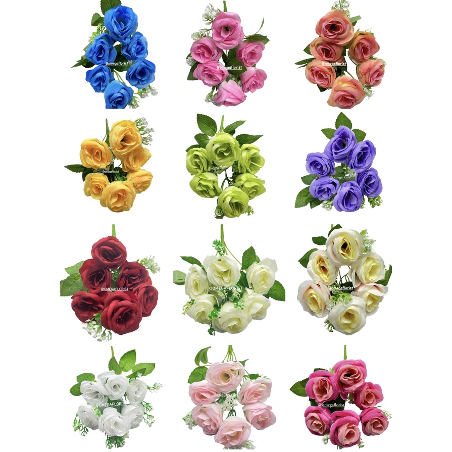 Jual Bunga Kuncup Tropis Asia Rose Artificial Bunga Artificial/Bunga ...