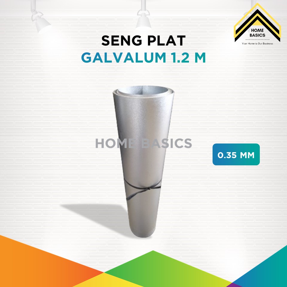 Jual Seng Plat Galvalum 120 Cm Meteran / Seng Talang - 0.35 mm | Shopee ...