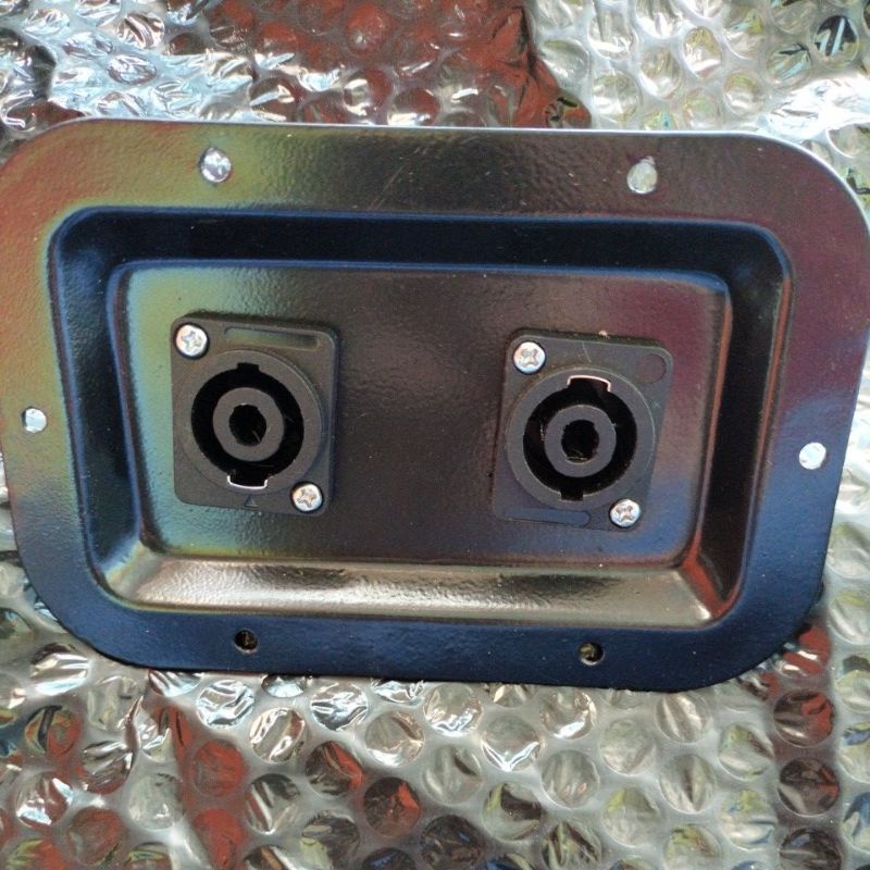 Jual Panel spikon BESI 2pin PAKET LENGKAP Plat Spicon Datar Panel ...