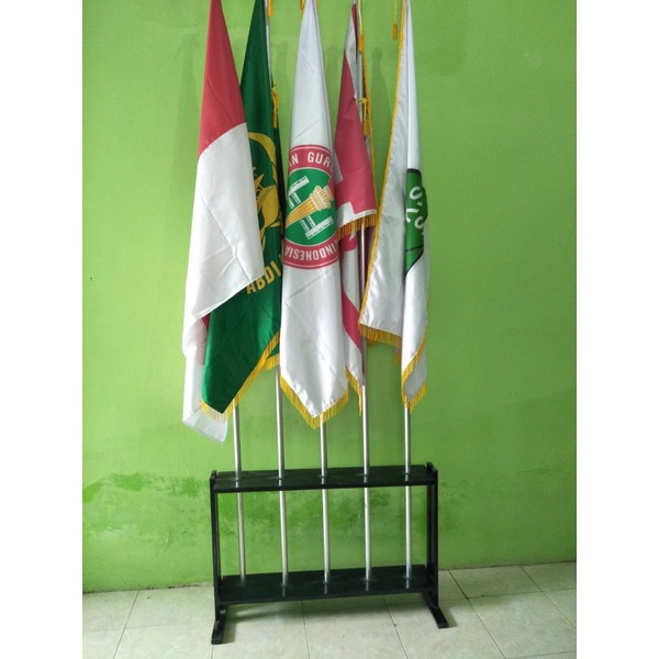 Jual Panji Bendera Besi Isi 5 + Bendera bisa reques | Shopee Indonesia