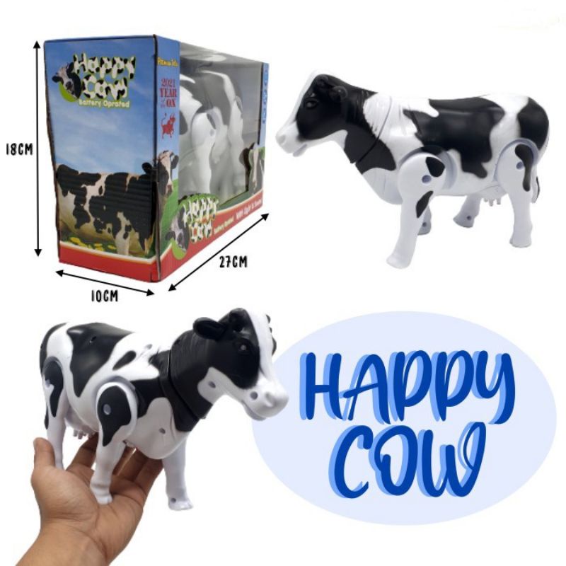 Jual MAINAN ANAK ROBOT SAPI TERNAK B/O HAPPY COW SUARA LAMPU PR-17603 ...