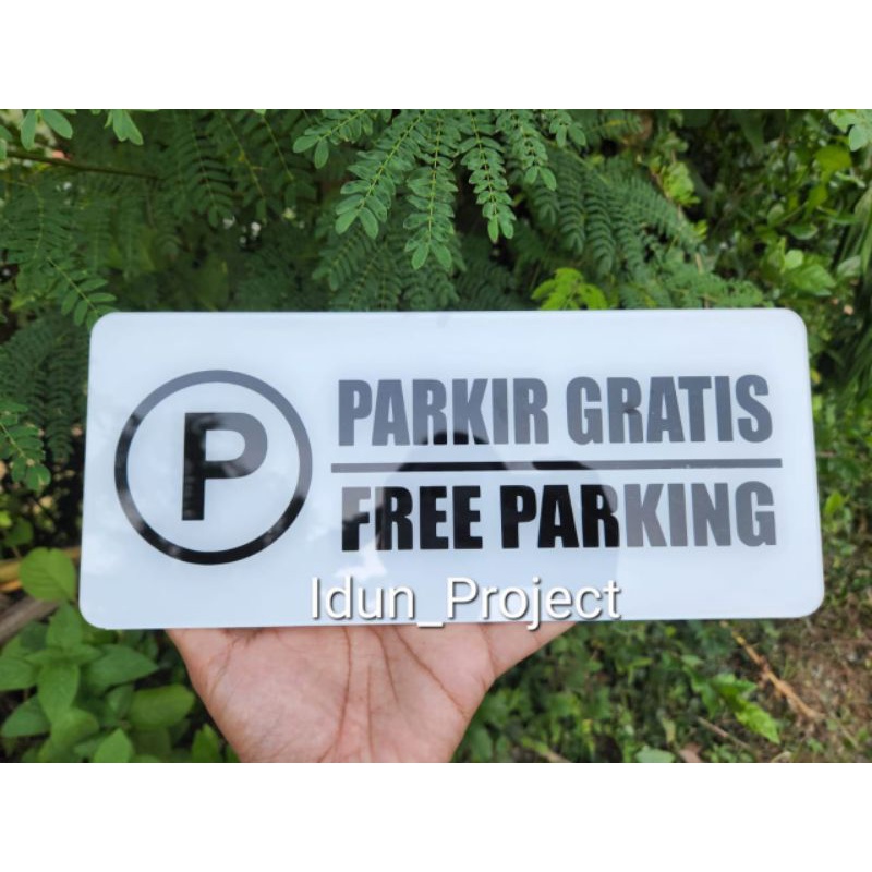 Jual Sign board Gratis parkir/Free Parking | Shopee Indonesia