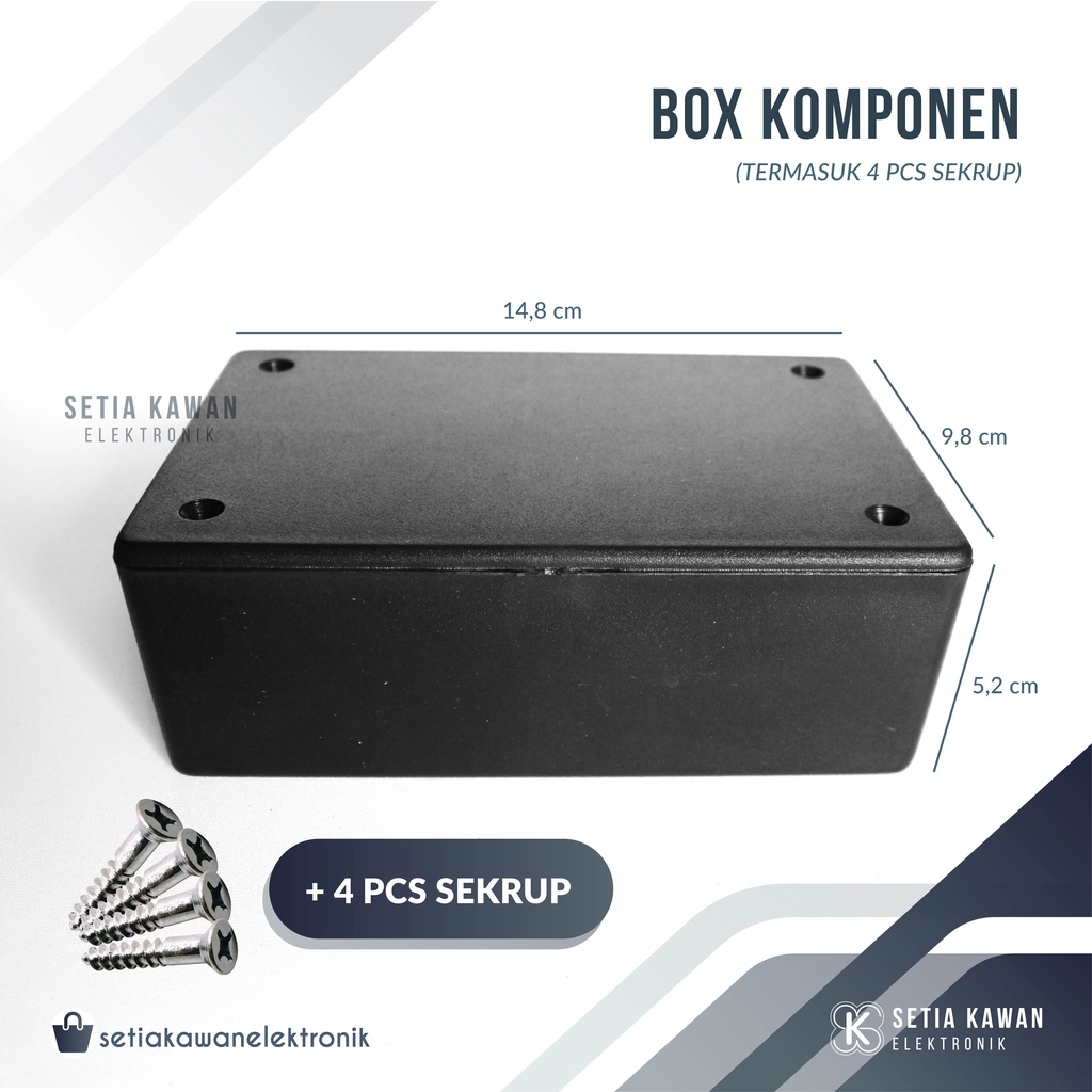 Jual Kotak / Box / Casing Plastik X5 Adaptor Komponen 14,8x9,8x5 cm ...