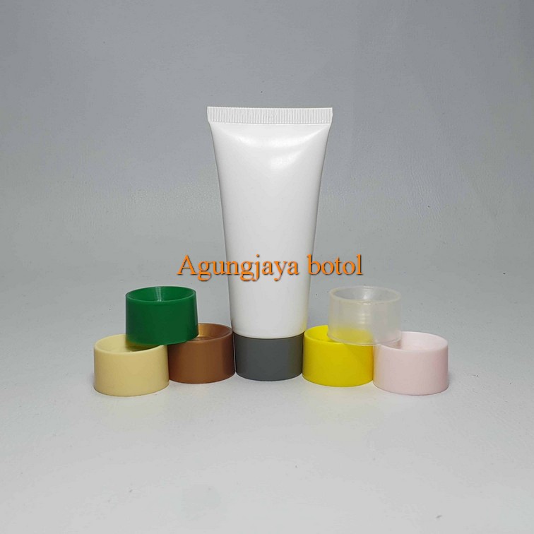 Jual Tube Cream 40 Gr Putih Tutup Ulir Flat / Tube Plastik / Tube ...