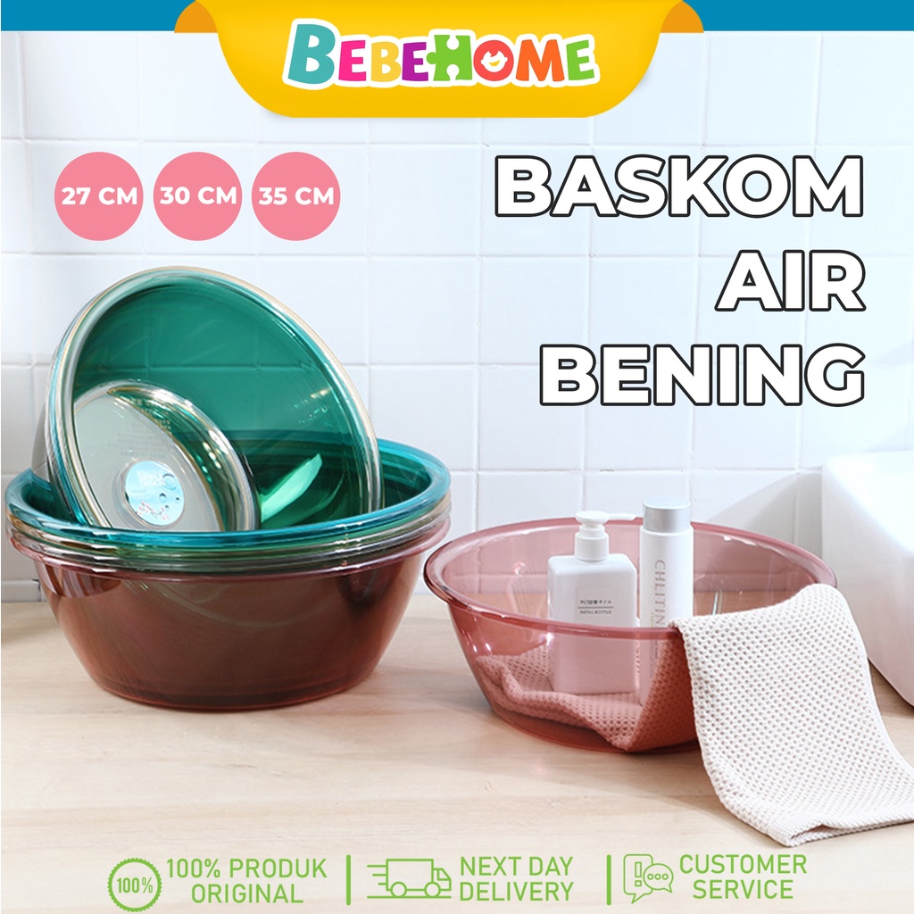 Jual Bebehome Baskom Transparan Plastik Serbaguna Tempat Sayur Wash ...