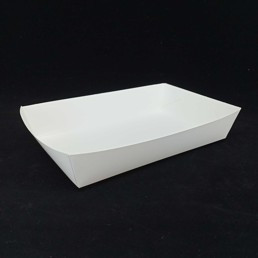 Jual PAPER LUNCH BOX TRAY LARGE - FOOD GRADE TRAY LARGE - ISI 100 PCS ...