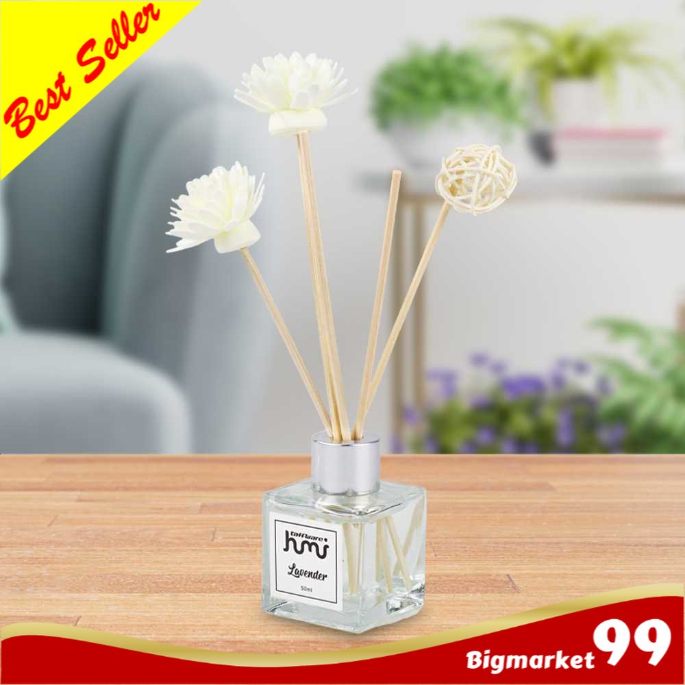 Jual Pengharum Ruangan Reed Diffuser + Stik Rotan Hiasan 50ml | Shopee ...