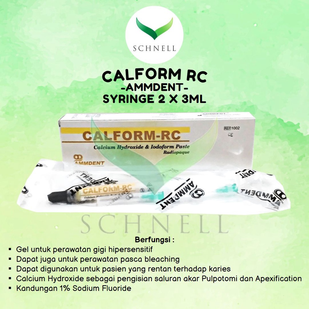 Jual CALFORM-RC / Calcium Hydroxide & Iodoform Paste Radiopaque ...