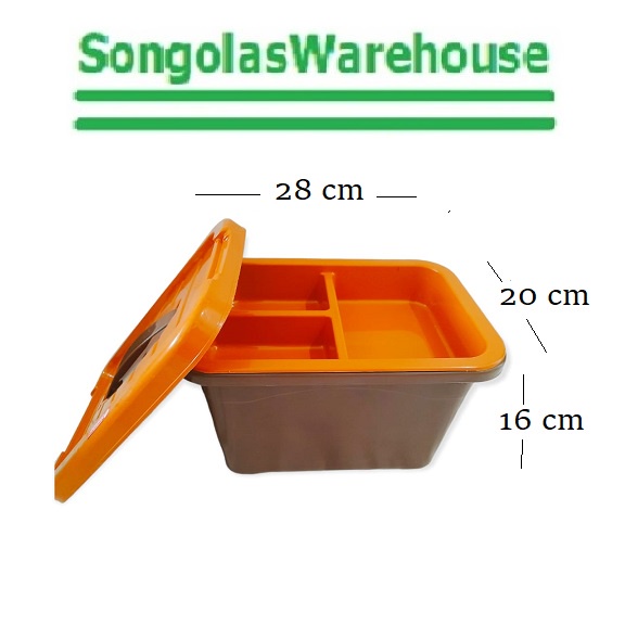 Jual Container Box Plastik Kotak 5 Liter Plus Tatakan 3 sekat ...