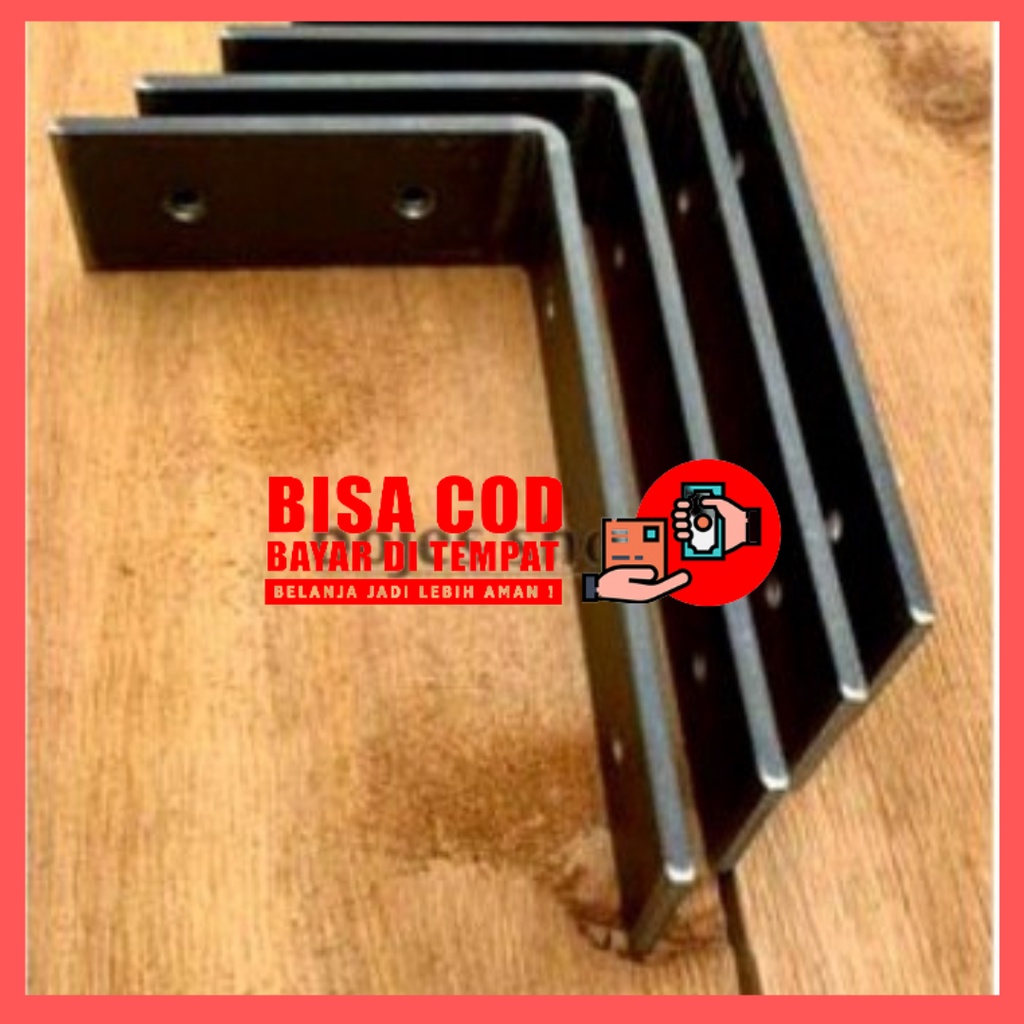 Jual Besi siku penyangga rak dinding kayu pangkon besi penahan rak ...