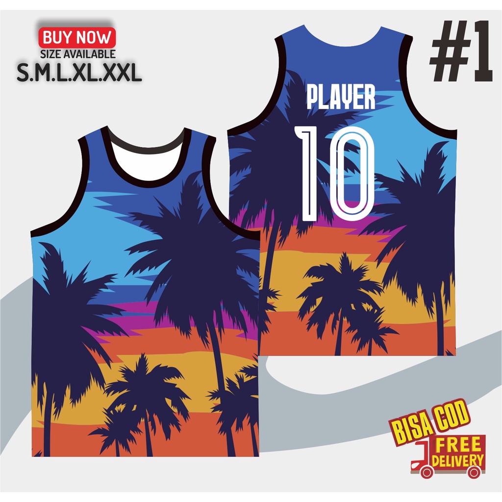 Jual BAJU JERSEY /JERSI/JERSY BASKET CUSTOM SATUAN BISA PAKE NAMA LOGO ...