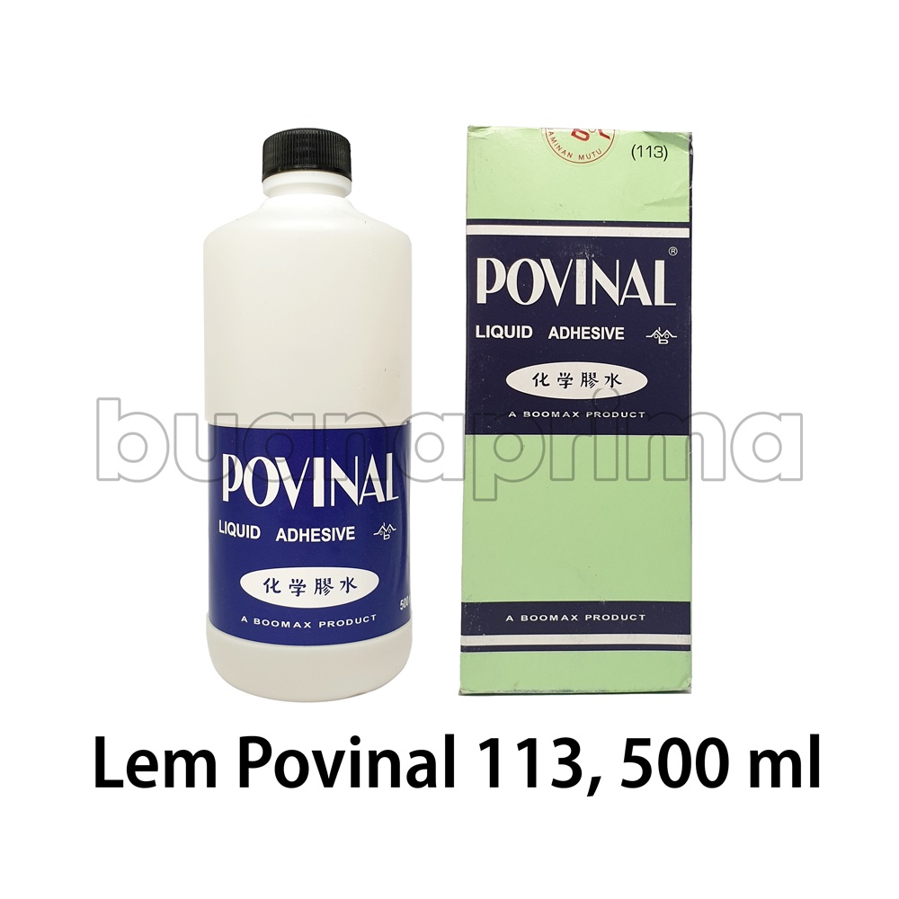 Jual Lem Povinal 113 Jumbo 500 ml Liquid Glue Cair Bahan Slime | Shopee ...