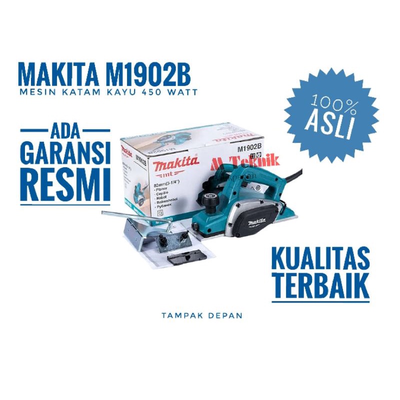 Jual Mesin katam Makita M1902B Planner ketam sugu pasah serut kayu m ...