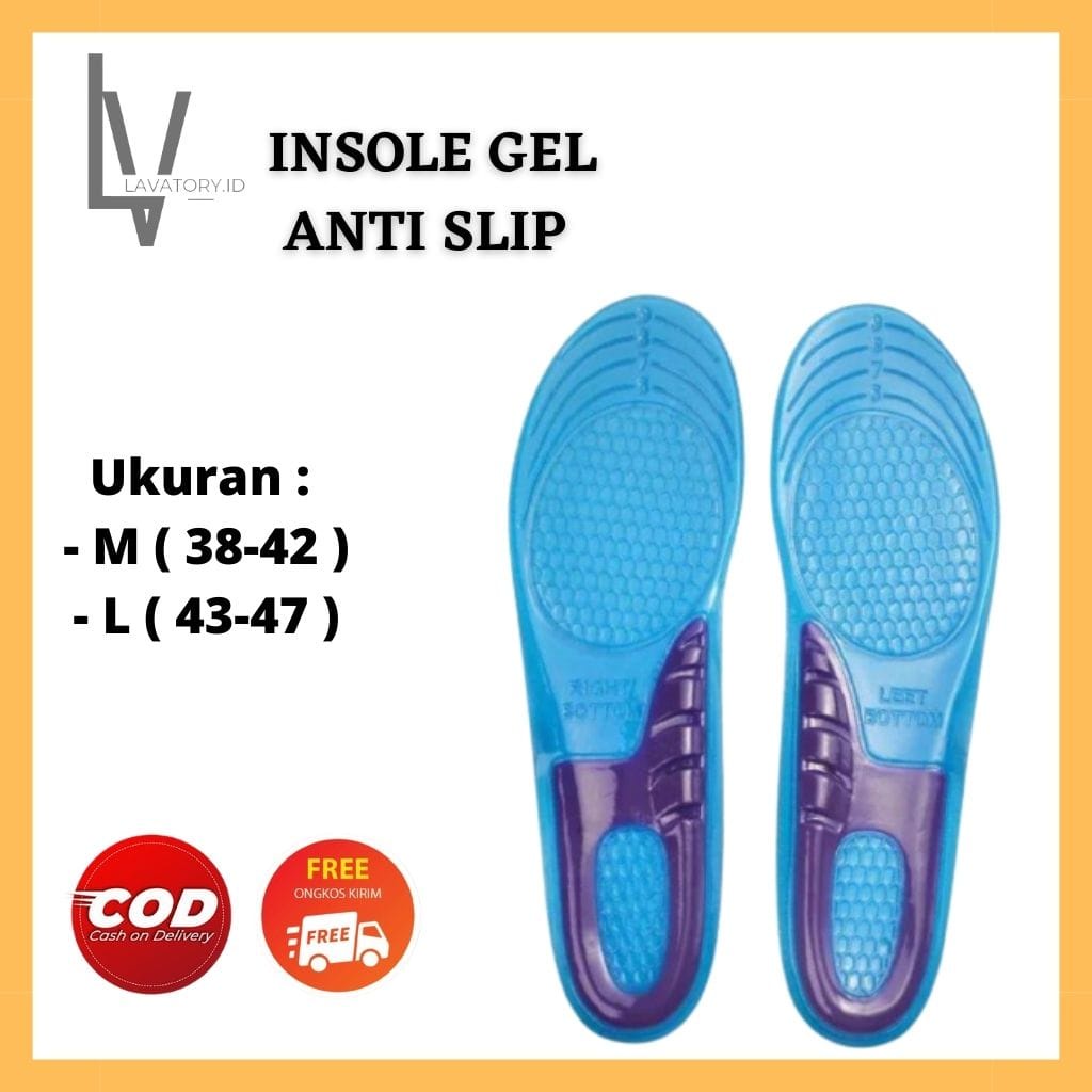 Jual Sol Alas Dalam Sepatu Shock Absorb Gel Orthotic Arch Gel Anti Slip ...