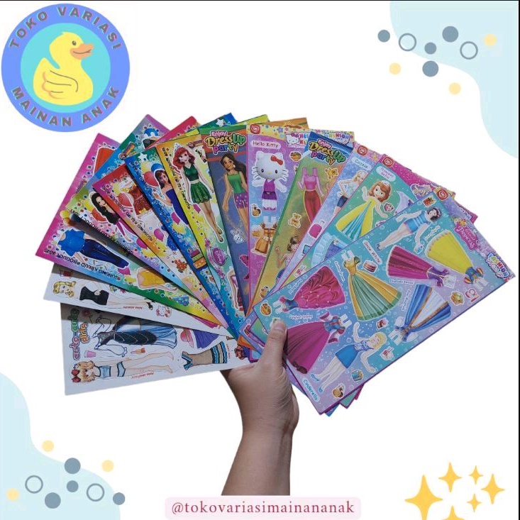 Jual MAINAN BP KERTAS JUMBO/ BONEKA KERTAS SUPER/ DRESS UP JADUL ...