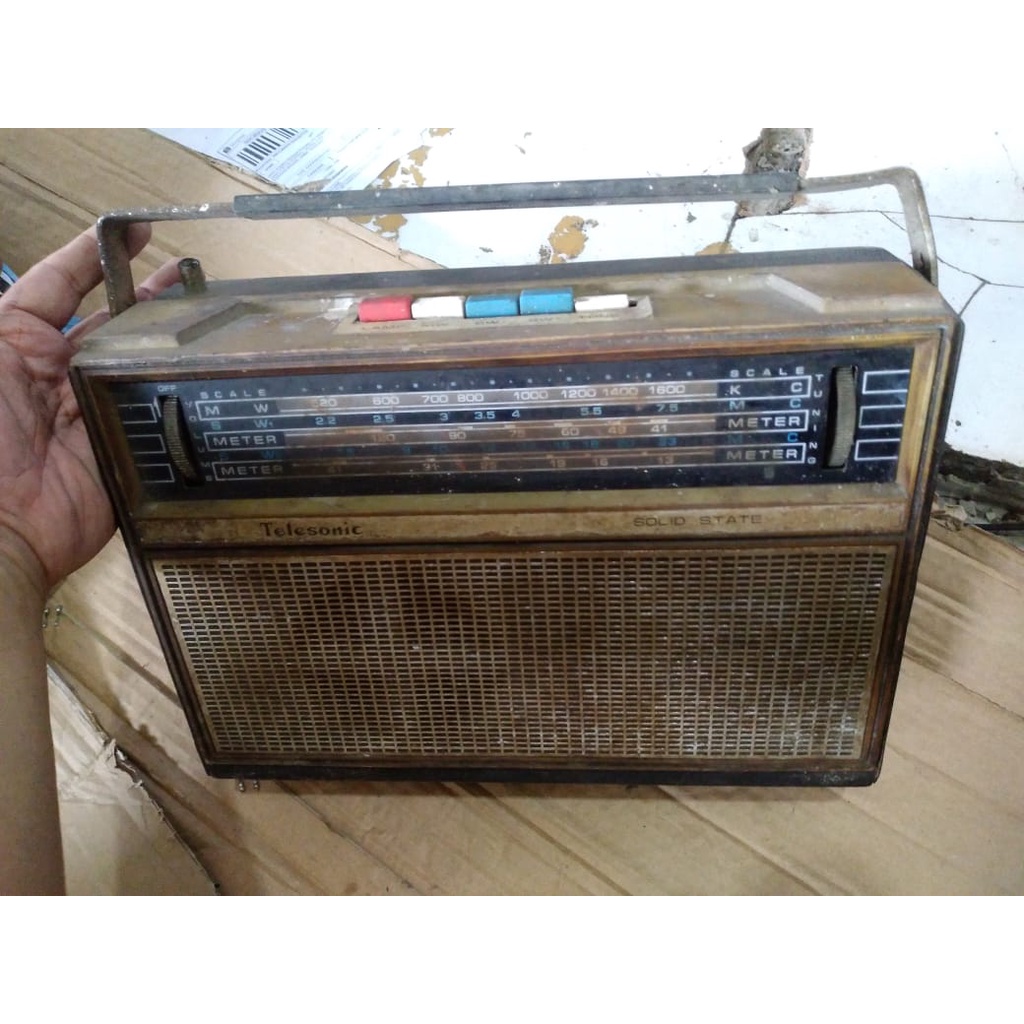 Jual radio jadul rusak kuno antik vintage telesonic transistor langka ...