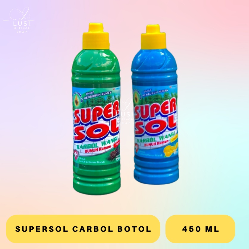 Jual Supersol Carbol Pembersih Lantai Botol 450 mL | Shopee Indonesia