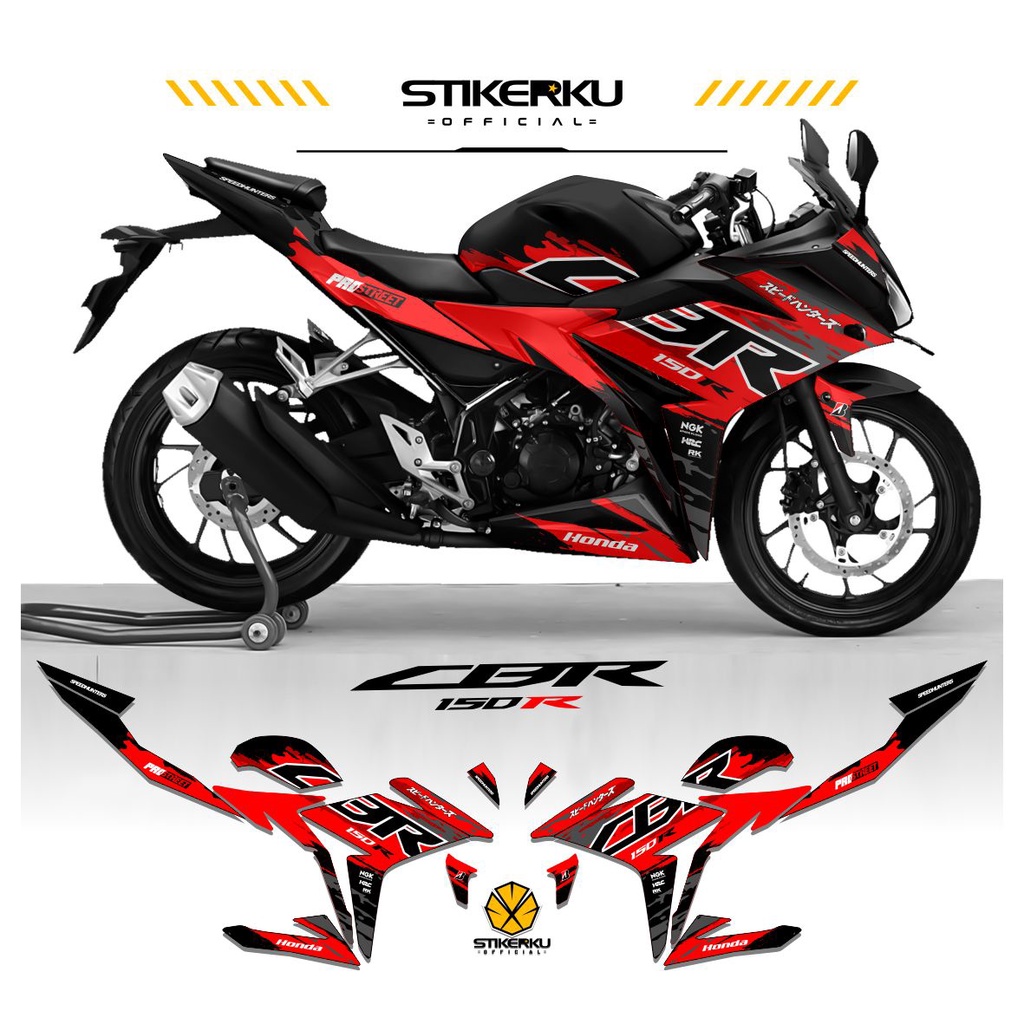 Jual STRIPING CBR150R FACELIFT K45G SEMIFULL / CBR 150R MOTIF 1 GRUNGE ...