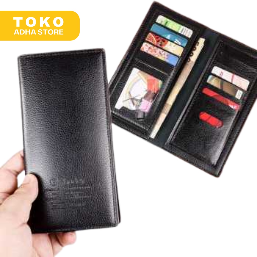 Jual Dompet Kulit Fashion Pria Model Clutch Original Dilengkapi Banyak ...