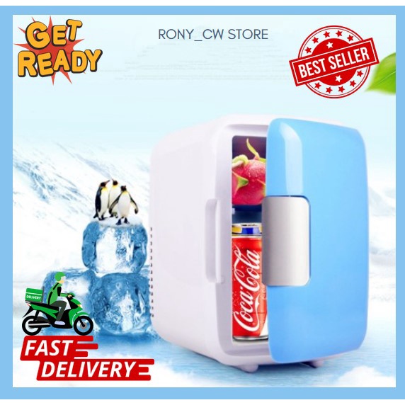 Jual Kulkas Mini Portable Skincare / Cooler Mini Fridge Round 4L Skin ...