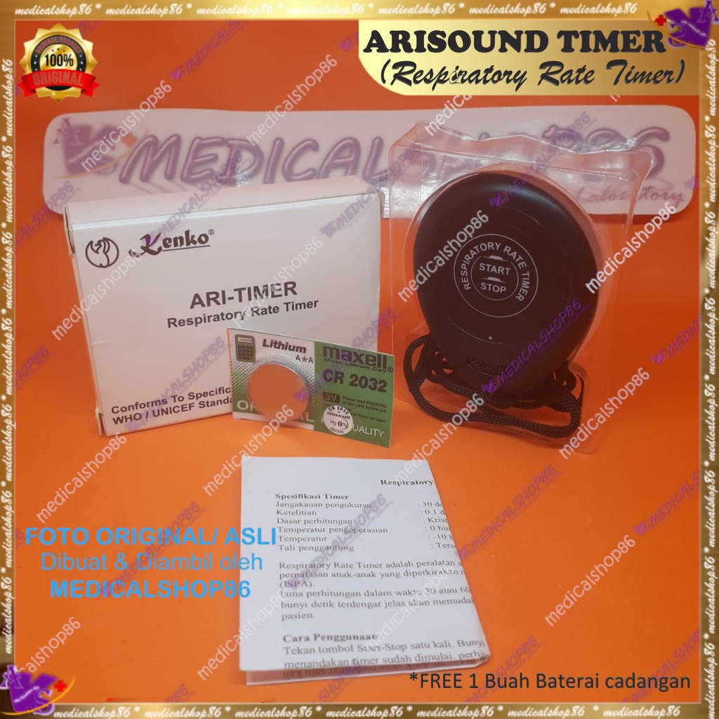 Jual ARI TIMER / ARI SOUND TIMER / RESPIRATORY RATE TIMER | Shopee ...