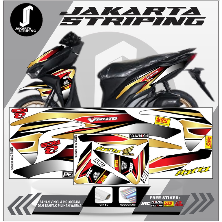 Jual STIKER STRIPING VARIASI ALL NEW VARIO 125/150 2018-2020|LIS MOTOR ...
