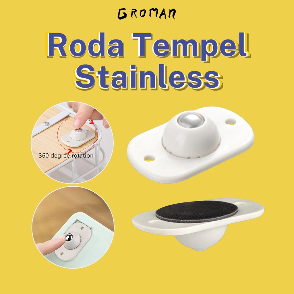 Jual Roda Tempel Mini Serbaguna Troli 360 Stainless Universal Kastor ...