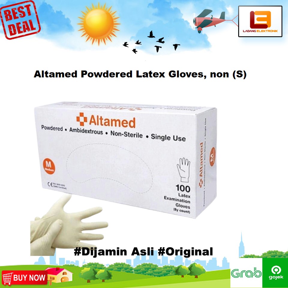 Jual Altamed Powdered Latex Gloves, non (S) | Shopee Indonesia
