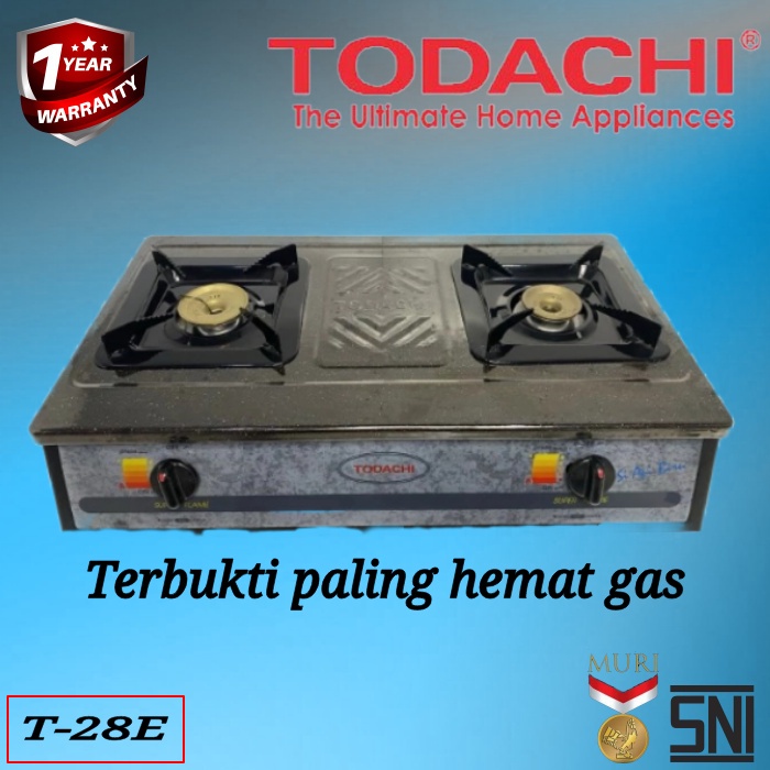 Jual KOMPOR GAS 2 TUNGKU GAS STOVE TODACHI T-28E | Shopee Indonesia