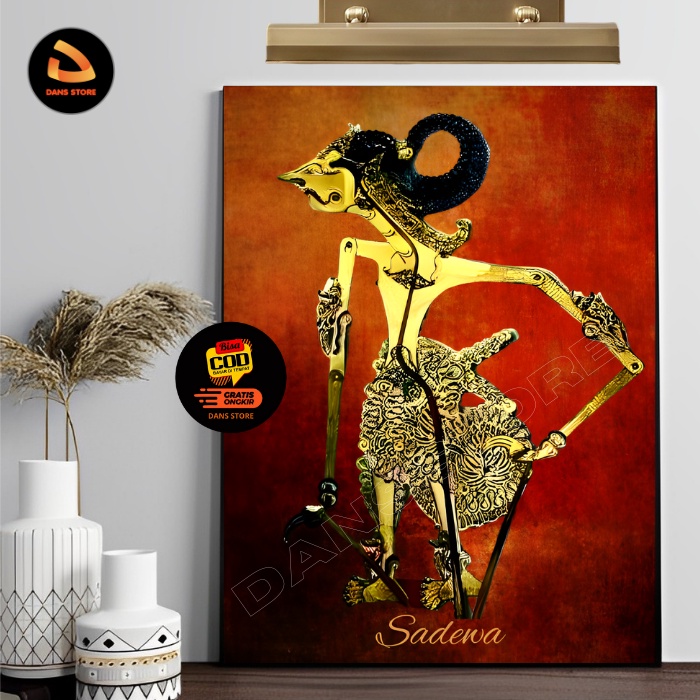 Jual Hiasan Dinding Poster Wayang Kulit Sadewa Pajangan Dinding dan ...