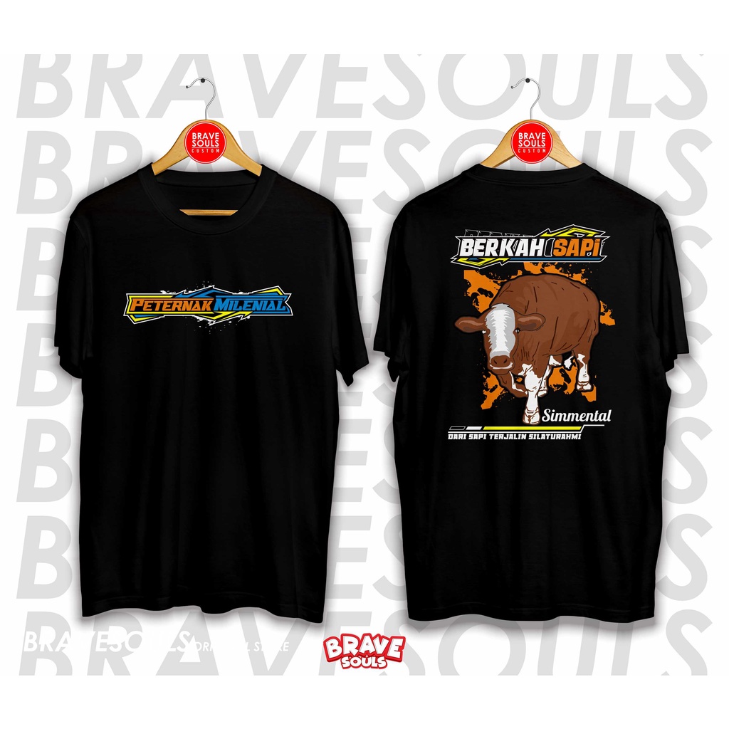 Jual KAOS BERKAH SAPI - PETERNAK LEMBU - JURAGAN SAPI | Shopee Indonesia